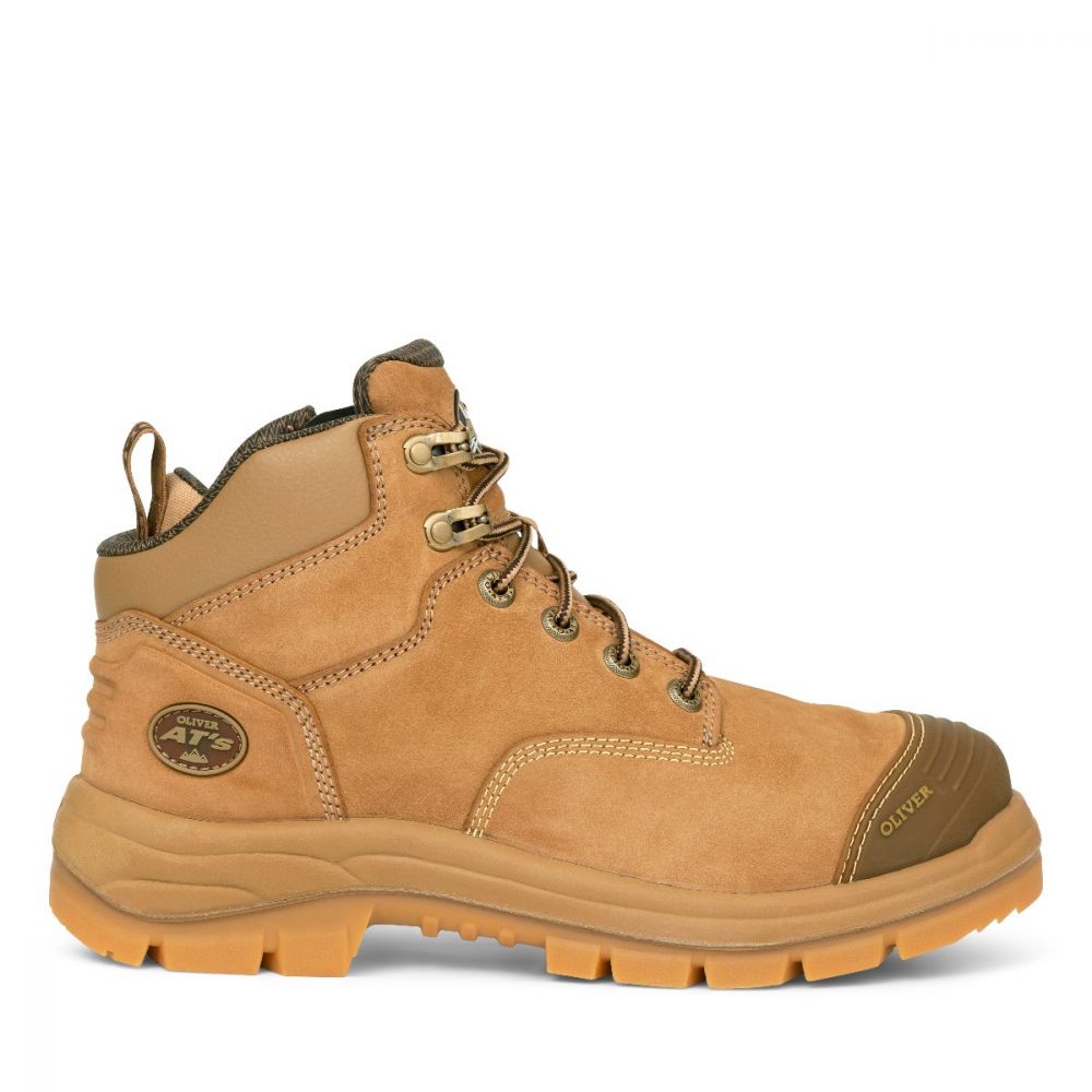 130mm Stone Nubuck Zip Side Lace Up Hiker Boot – Leaf Group